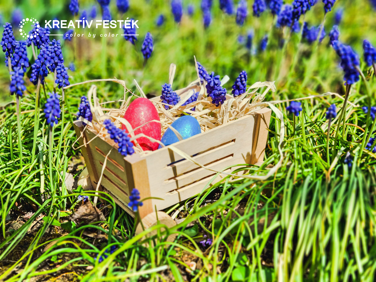 Tojásfestés egyszerűen és gyorsan - akrilfestékkel | Kreatív Festék Bolt